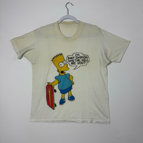 Vintage | Shirts | Vtg 8s 90s Bart Simpson Who The Hell Are You Graphic ...